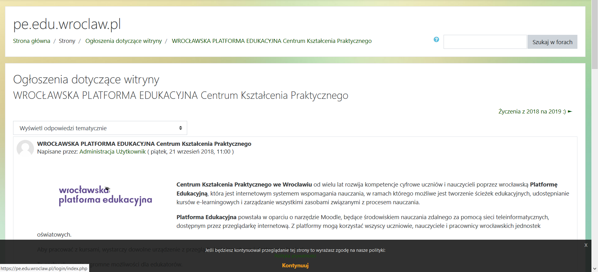 Instrukcja logowania do Wrocławskiej Platformy Edukacyjnej ...